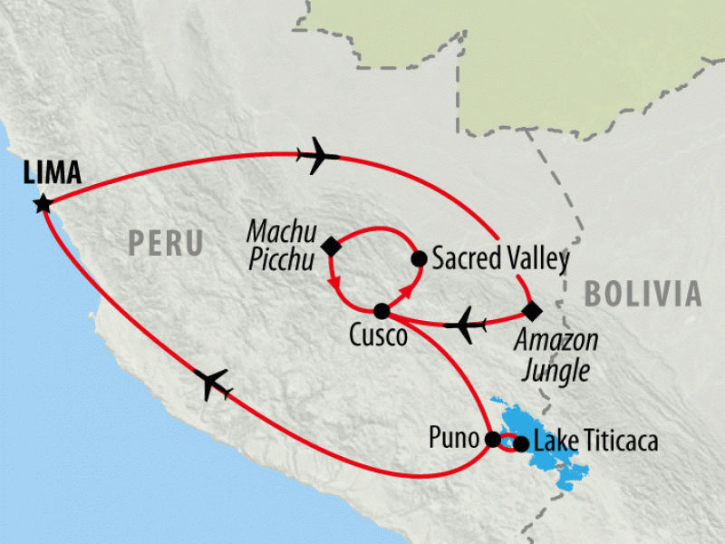 Amazon River Valley Map