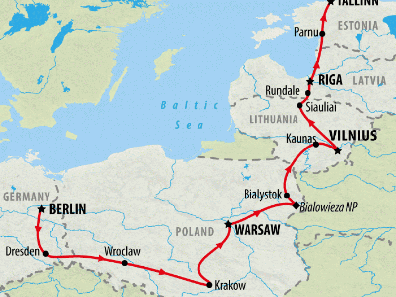 Berlin to Baltics Germany Poland Baltics | On The Go Tours