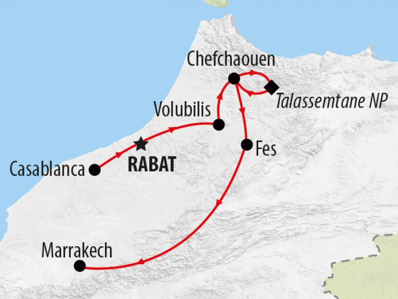 Imperial Cities & Chefchaouen Morocco tour | On The Go Tours