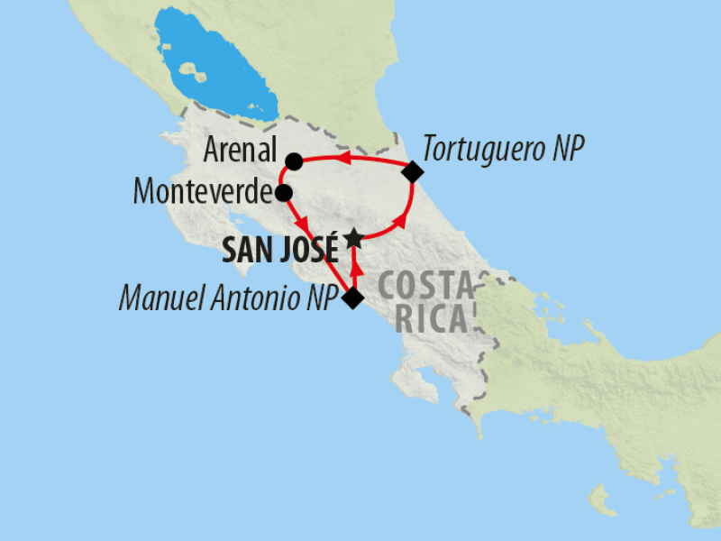 Costa Rica Coast to Coast 10 Day Tour | On The Go Tours