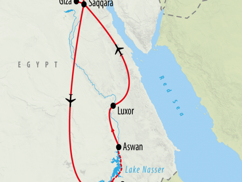 Lake Nasser Map