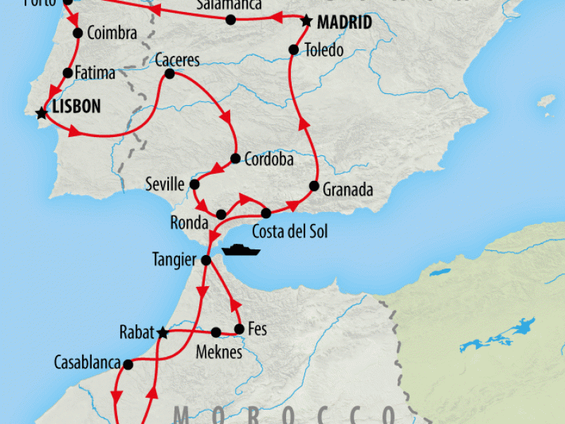 Tagus River World Map