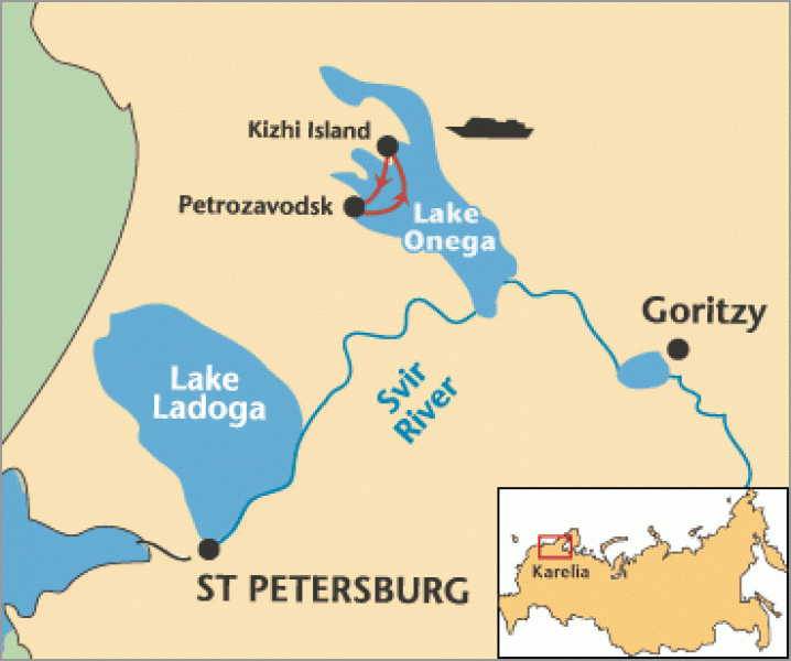 Lake Onega Map