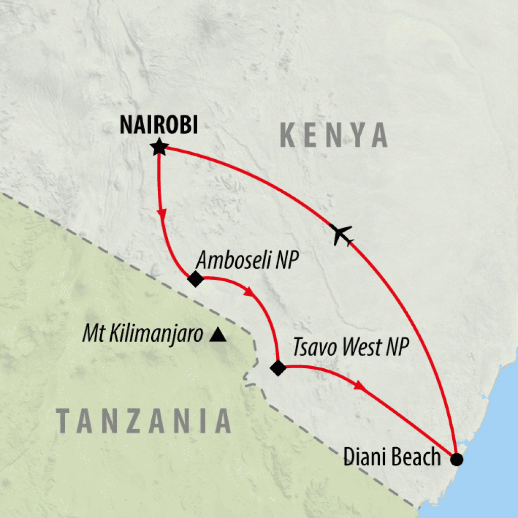 Kenya Safari & Beach 9 day private tour | On The Go Tours