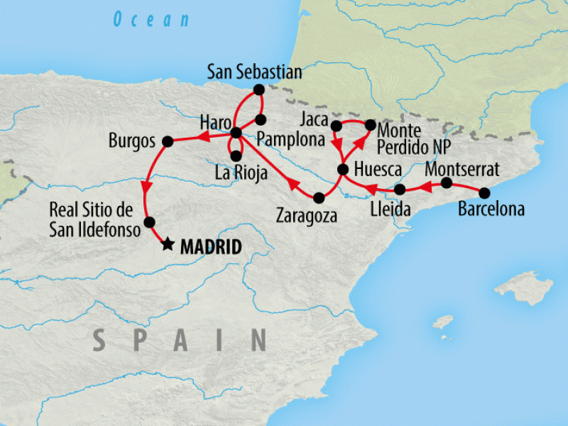Montserrat Spain Map Park4night (08199) Monestir De Montserrat