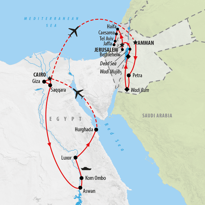Jordan Tours & Package Trips 2023/2024 | On The Go Tours