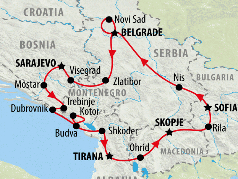 14-Day 7 Country Balkans Tour From Serbia | On The Go Tours