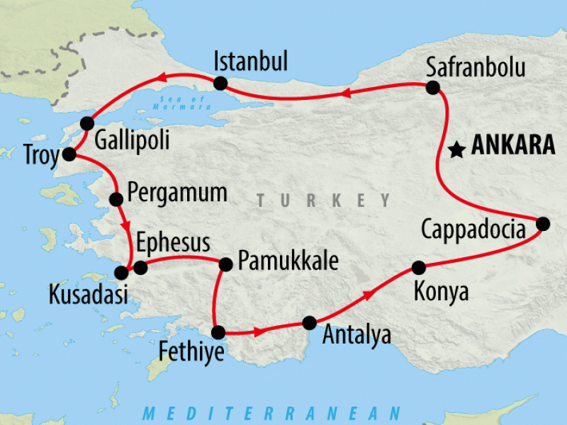 Cultural tour of Turkey in 14 Days | On The Go Tours