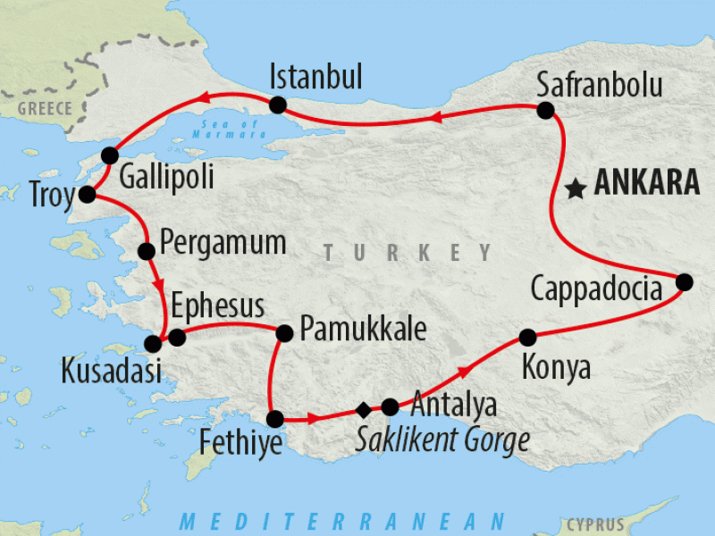 Cultural tour of Turkey in 14 Days | On The Go Tours | UK