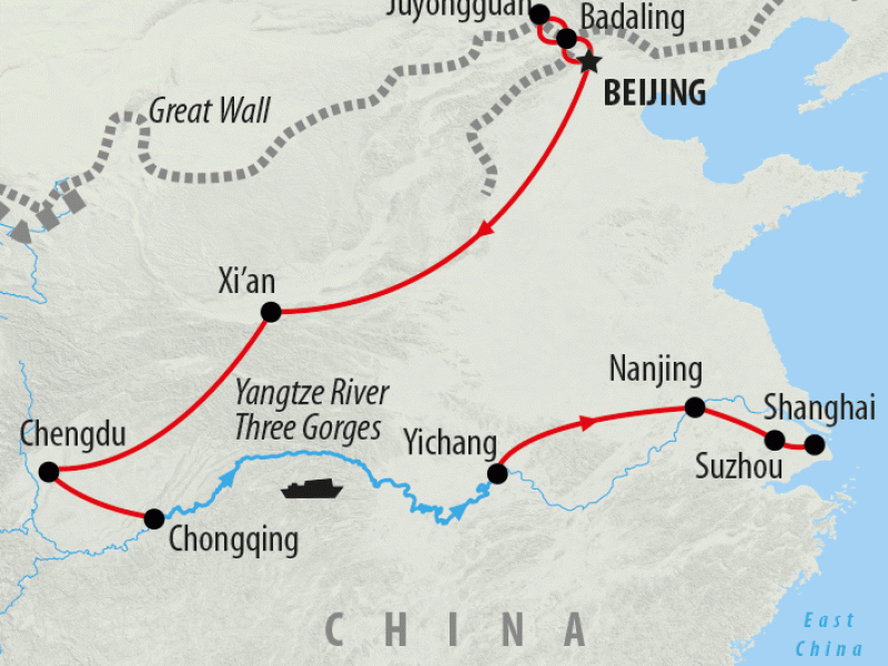 Map Of Xi Jiang River