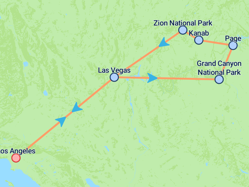 LA to Vegas & Grand Canyon | On The Go Tours