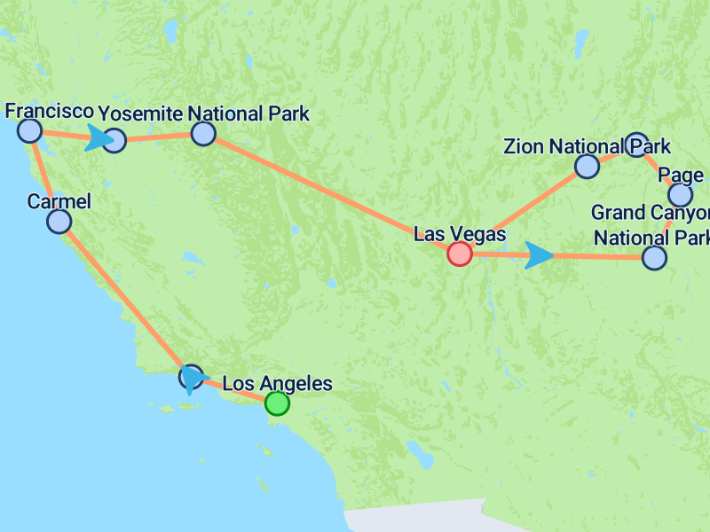 Los Angeles Loop 7-Day Group Tour | On The Go Tours