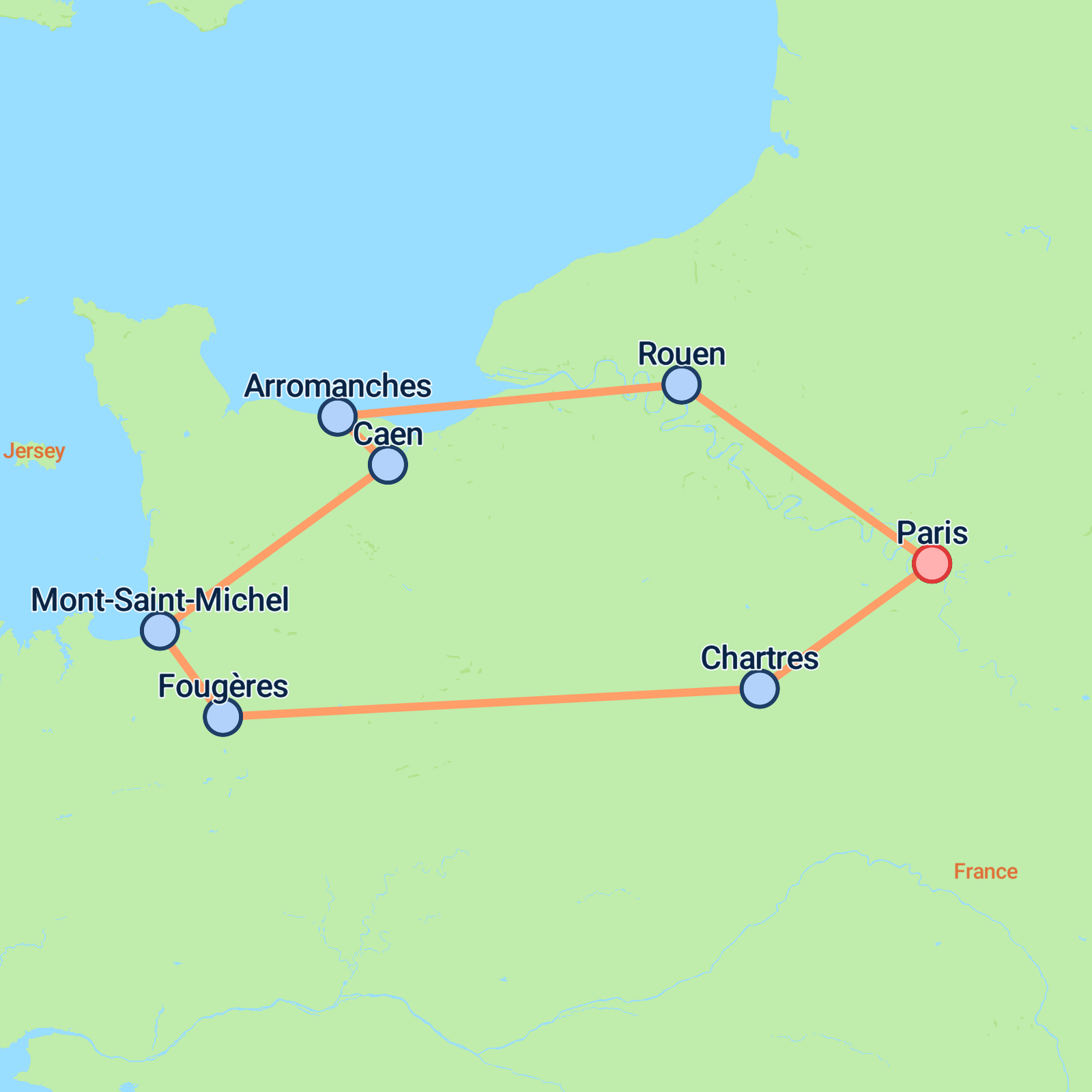 Paris to Normandy A French Odyssey - 6 days