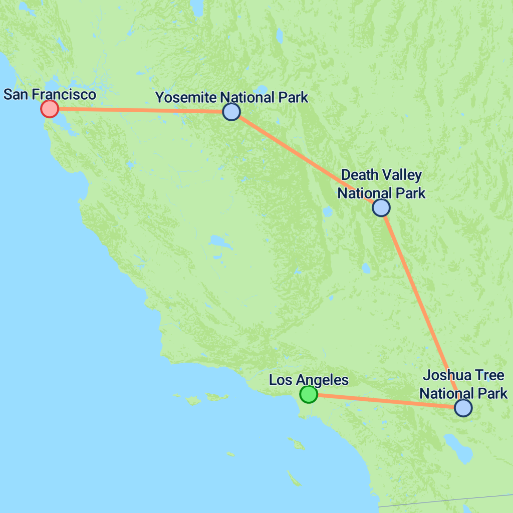 Best of California National Parks - 6 days