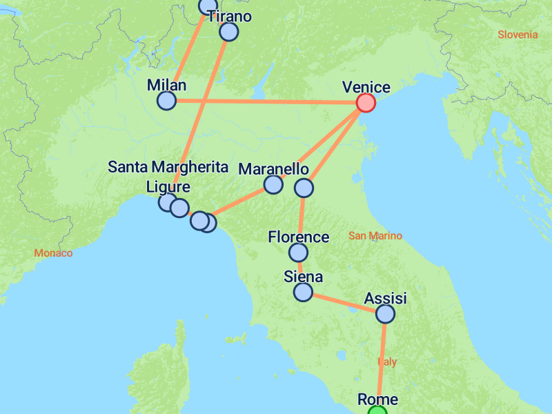 Italian Highlights & Liguria - 11 days | On The Go Tours