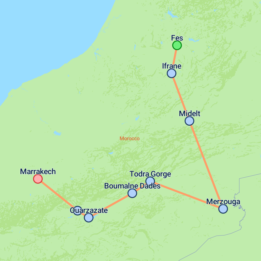 3-Day Fes to Marrakech Express Standard | On The Go Tours | UK