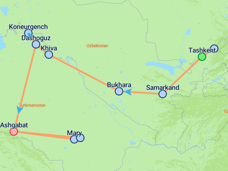 Uzbekistan & Turkmenistan Explorer | On The Go Tours